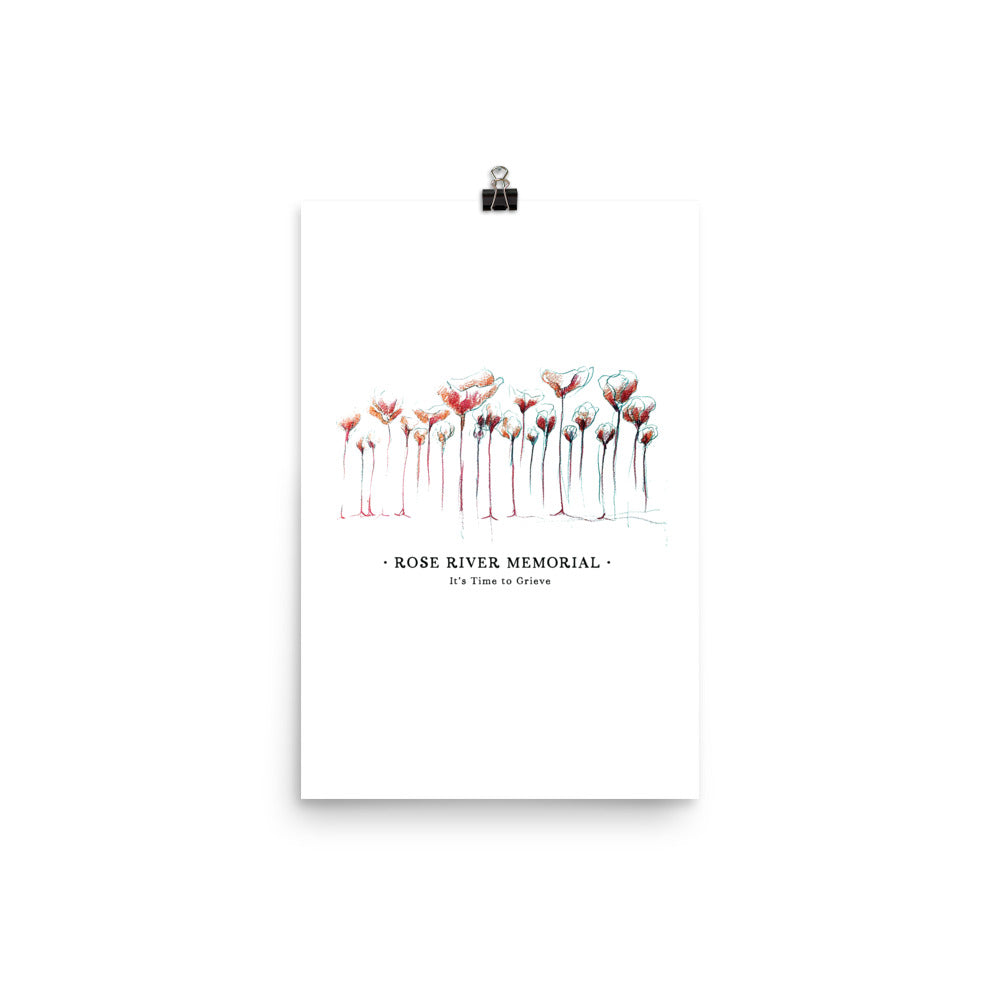 Rose River Memorial Poster by Marcos Lutyens – Create Protest